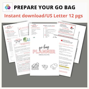JW GO BAG - Printable Emergency Go Bag Checklist - Disaster Prep ...