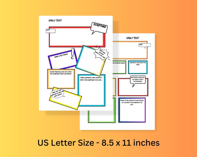 JW Daily Text Notes Teens Tweens meditate and Apply the Daily Text - Etsy