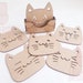Cute Cat Coasters 6 Set 2 Laser Cut Files Svgdxfpdfai - Etsy