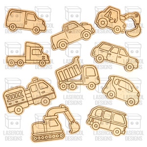 Cars Paint Kit DIY Cut Outs - Laser Cut Files - Glowforge Files - Svg ...