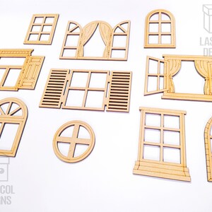 Windows Cut Outs Laser Cut Files Svgdxfpdfai | Etsy Canada