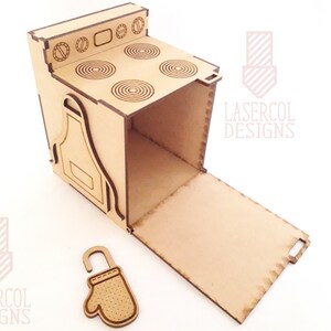 Oven Shaped Box - Laser Cut Files - Svg+dxf+pdf+ai - Glowforge Files ...