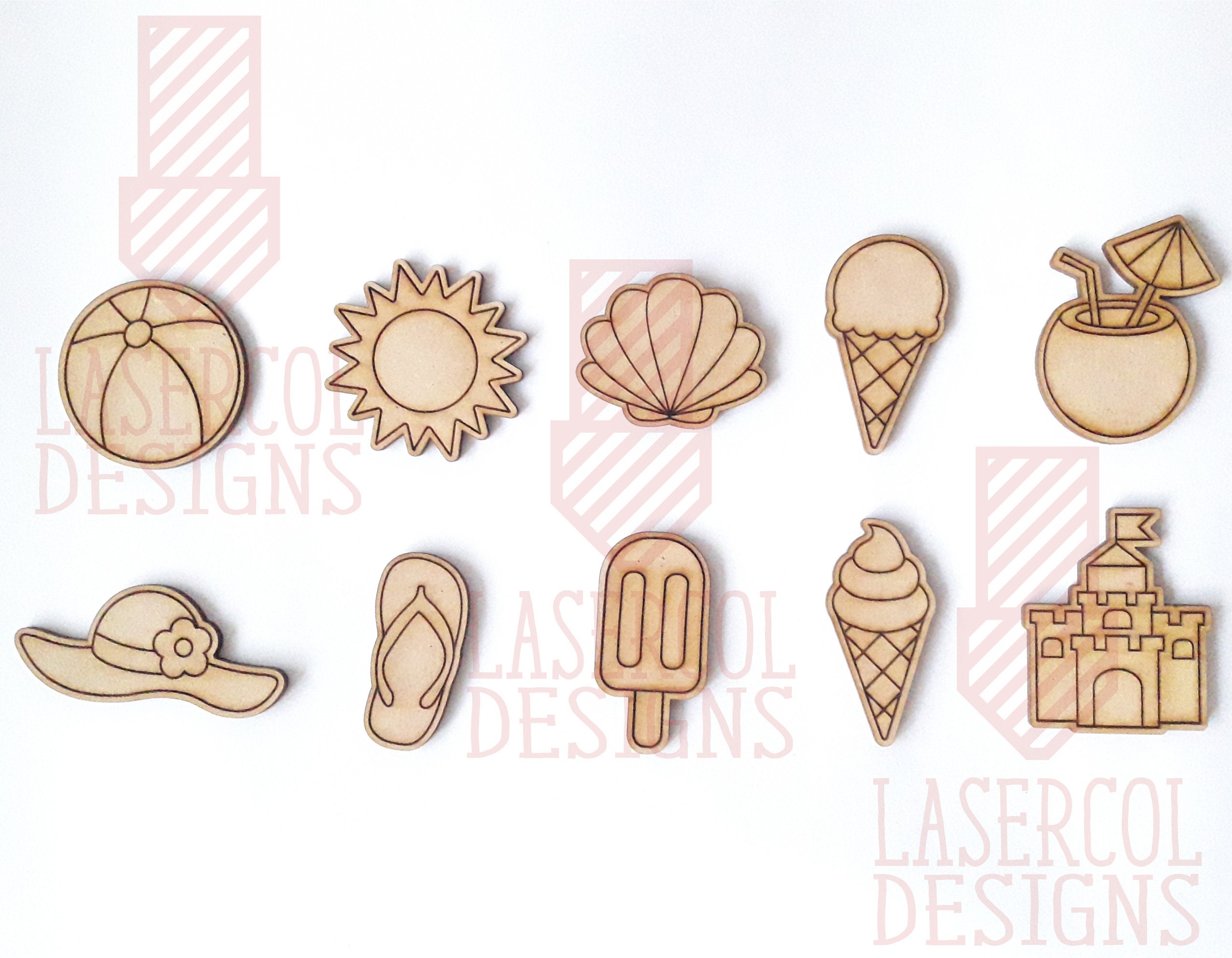 Summer Cut Outs and Stud Earrings Laser Cut Files Glowforge - Etsy Canada