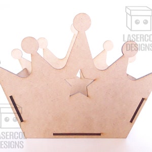 Crown Shaped Box (4 Sizes, 3 Styles) - Laser Cut Files - Svg+dxf+pdf+ai ...