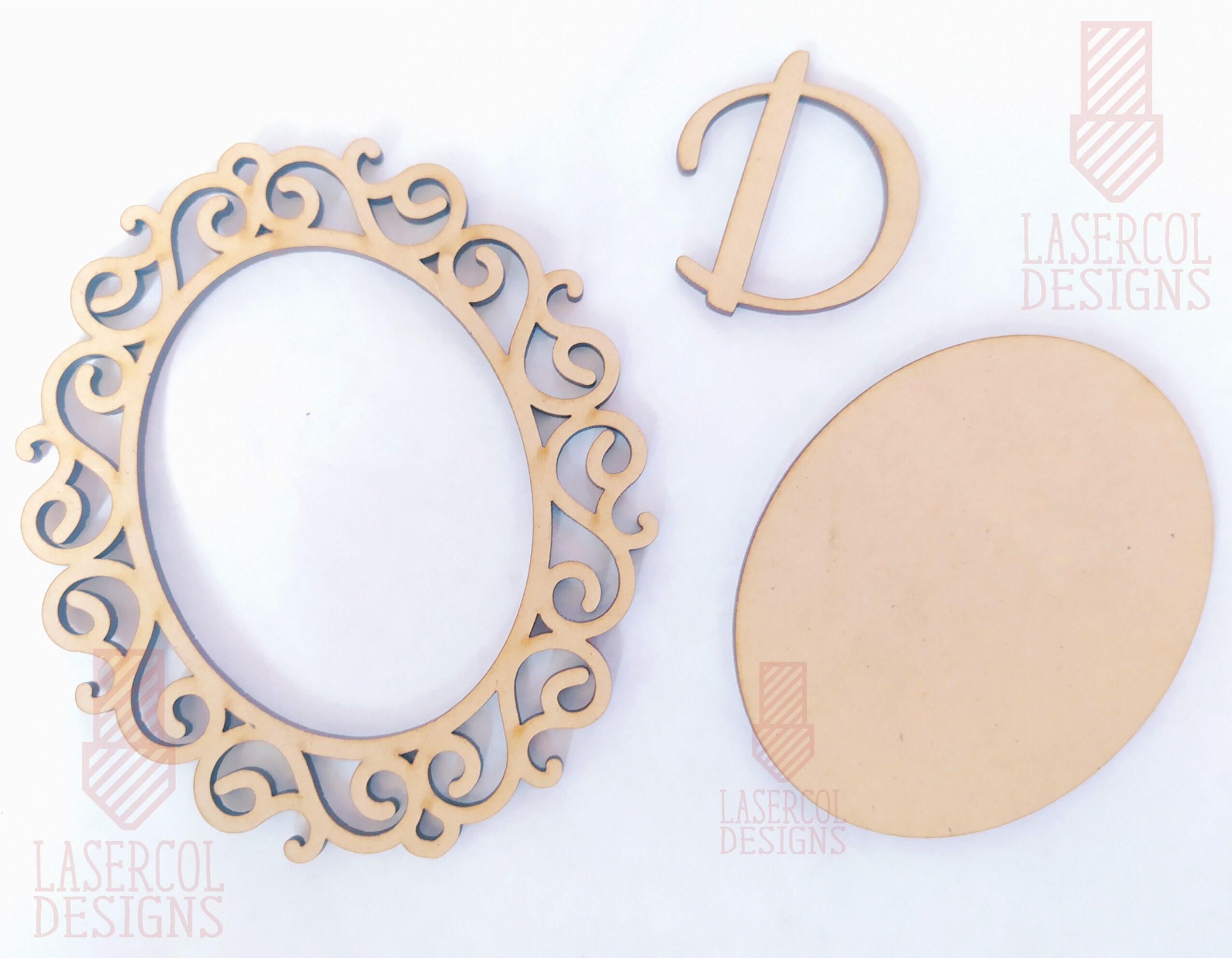 Oval Frames five Styles Laser Cut Files Svgdxfpdfai | Etsy India