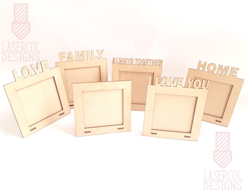 Square Photo Frames Laser Cut Files SVGDXFPDFAi | Etsy