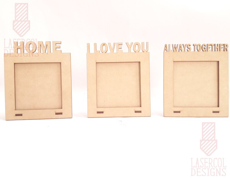 Square Photo Frames Laser Cut Files SVGDXFPDFAi | Etsy