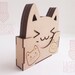 Cute Cat Coasters 6 Set 2 Laser Cut Files Svgdxfpdfai Instant Download ...