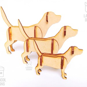 Dogs 3d Puzzle (3 Sizes) Set 2 - Laser Cut Files - SVG+DXF+PDF ...