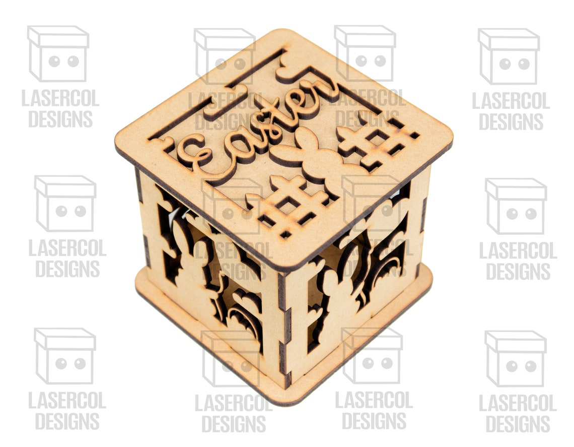 Easter Boxes Set 2 Sizes 5 Styles Laser Cut Files - Etsy