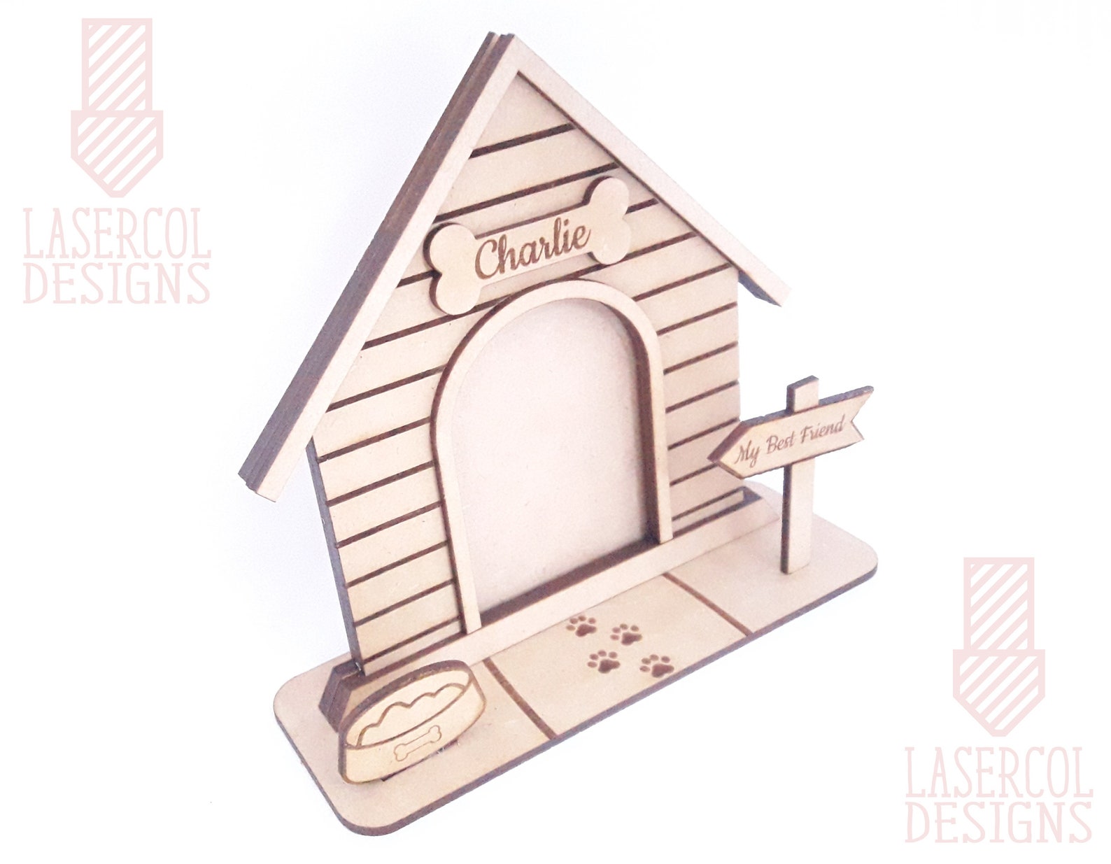 Dog House Photo Frame Laser Cut Files Svgdxfpdfai - Etsy UK