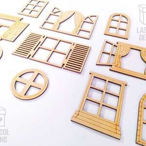 Windows Cut Outs Laser Cut Files Svgdxfpdfai | Etsy Canada