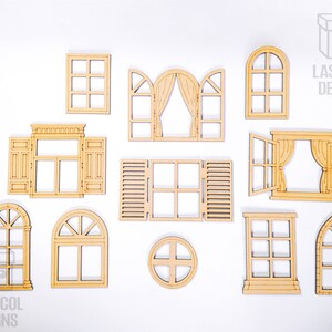 Windows Cut Outs Laser Cut Files Svgdxfpdfai | Etsy Canada