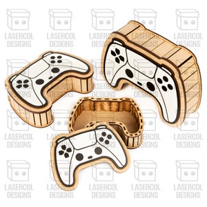 Controller Shaped Boxes Set 1 (3 Sizes) - Laser Cut Files SVG ...