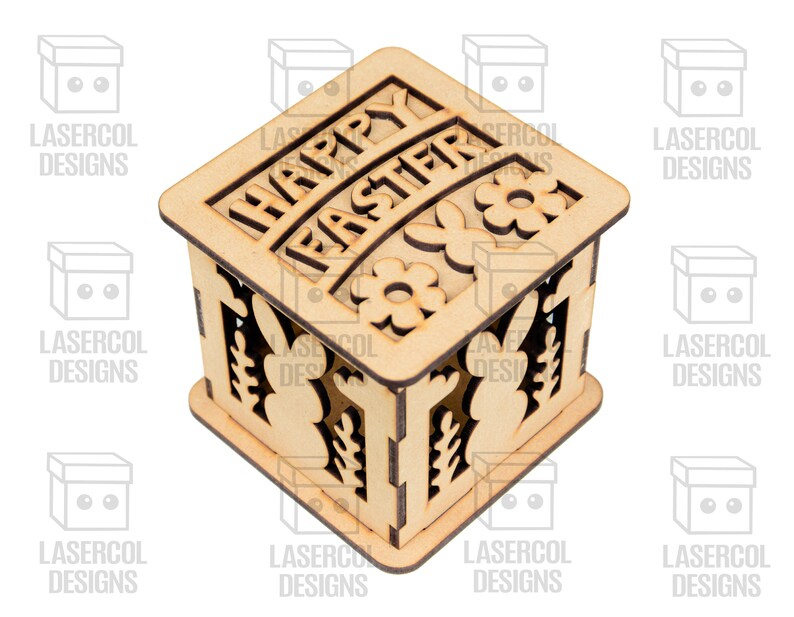 Easter Boxes Set 2 Sizes 5 Styles Laser Cut Files | Etsy