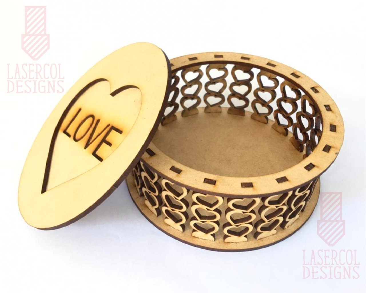 Round Box 4 Styles Laser Cut Files Svgdxfpdfai - Etsy