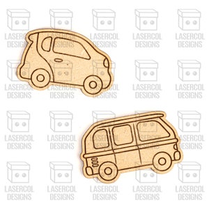 Cars Paint Kit DIY Cut Outs - Laser Cut Files - Glowforge Files - Svg ...