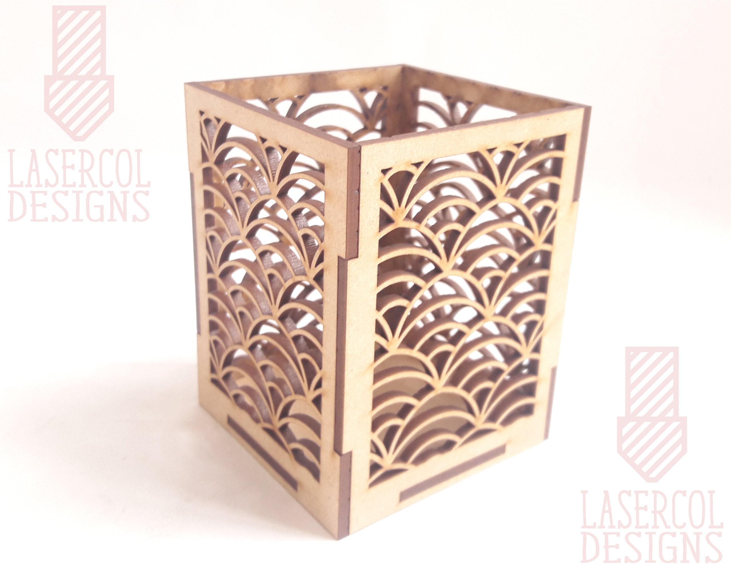 Pencil Holder ten Styles File Laser Cut Files - Etsy Australia