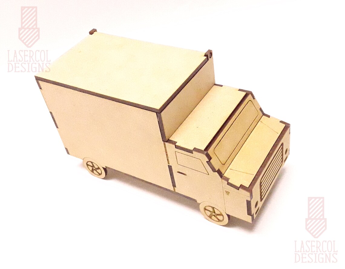 Box Car Laser Cut Files SVGDXFPDFAi Glowforge Files | Etsy