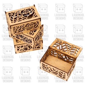 Laser Cut Boxes Files Glowforge SVG - Etsy