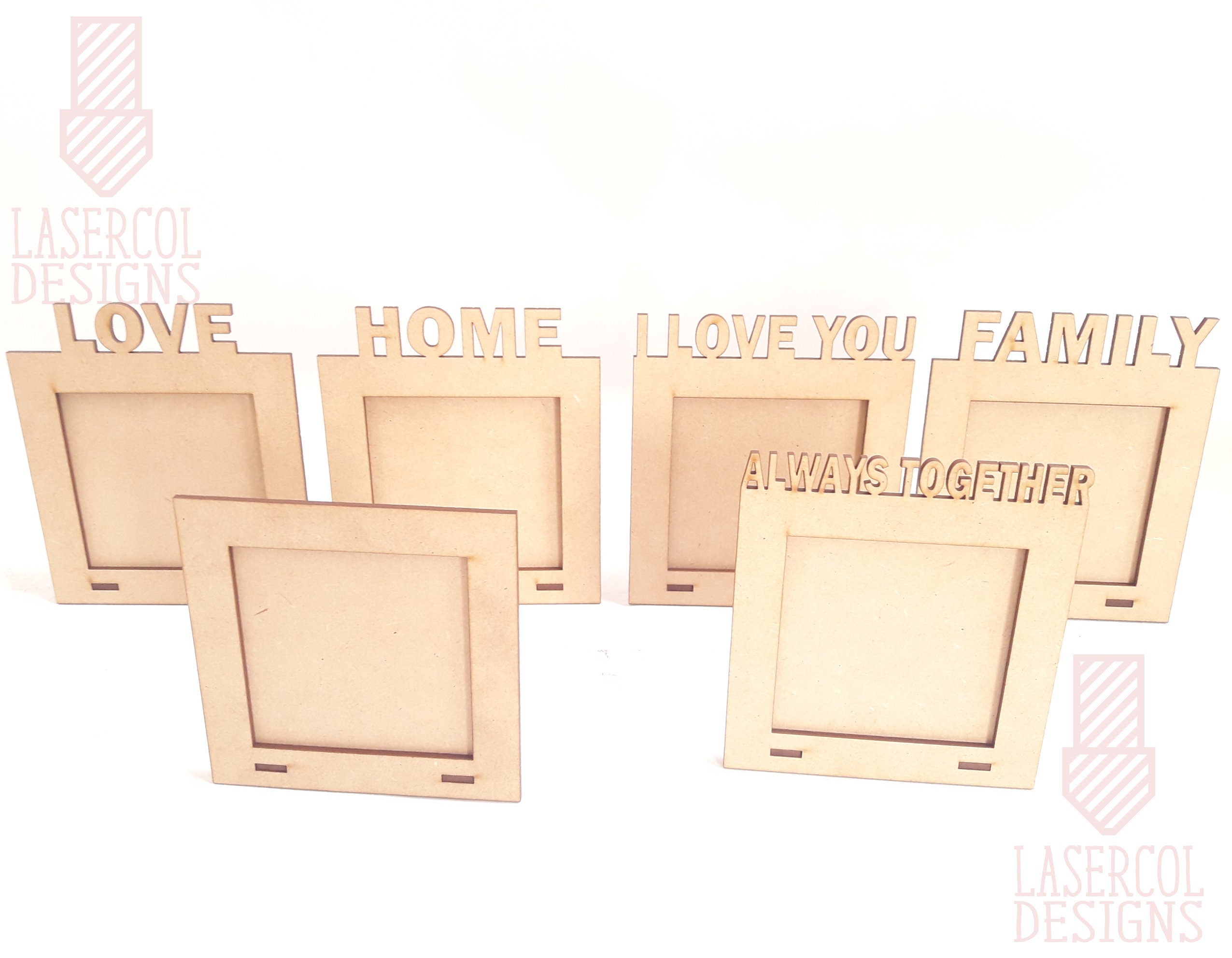 Square Photo Frames Laser Cut Files SVGDXFPDFAi | Etsy