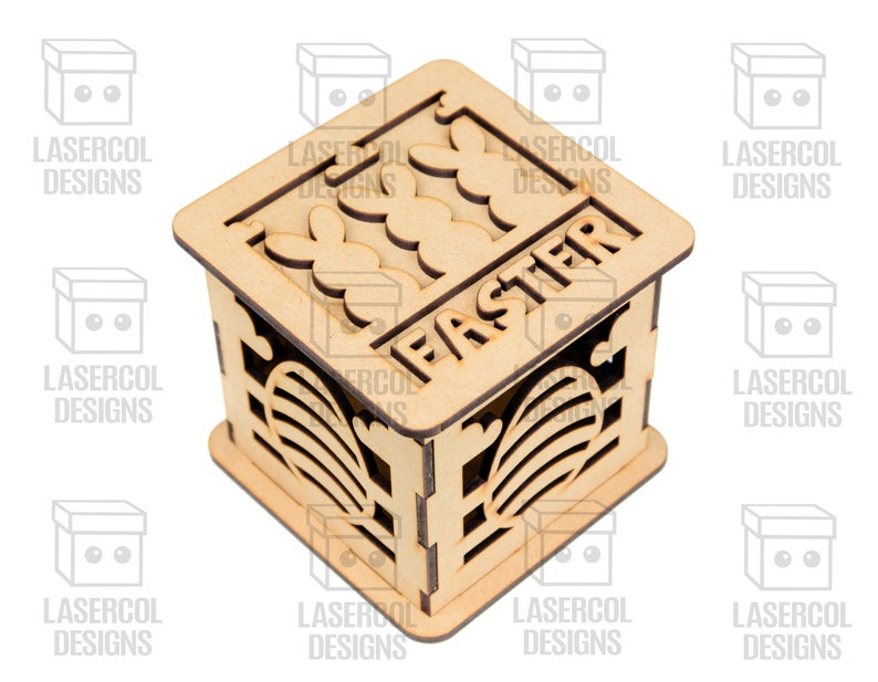 Easter Boxes Set 2 Sizes 5 Styles Laser Cut Files - Etsy