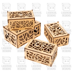 Laser Cut Boxes Files Glowforge SVG - Etsy