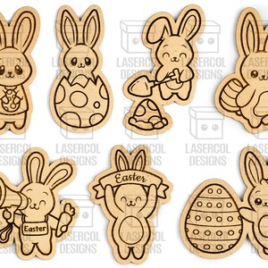 Easter Cutouts/paint Kit Set 3 & Set 4 Laser Cut Files Svgdxfpdfai ...