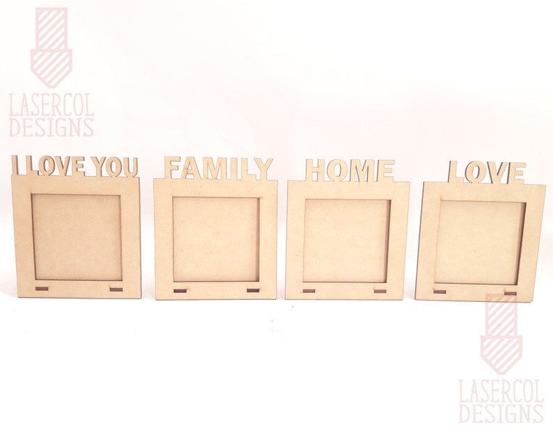 Square Photo Frames Laser Cut Files SVGDXFPDFAi | Etsy