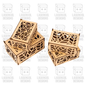 Laser Cut Boxes Files Glowforge SVG - Etsy