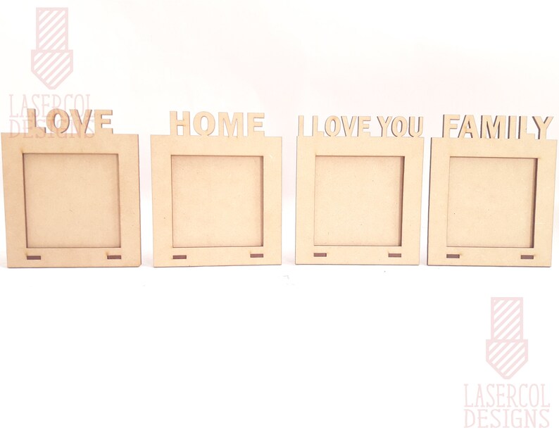 Square Photo Frames Laser Cut Files SVGDXFPDFAi | Etsy