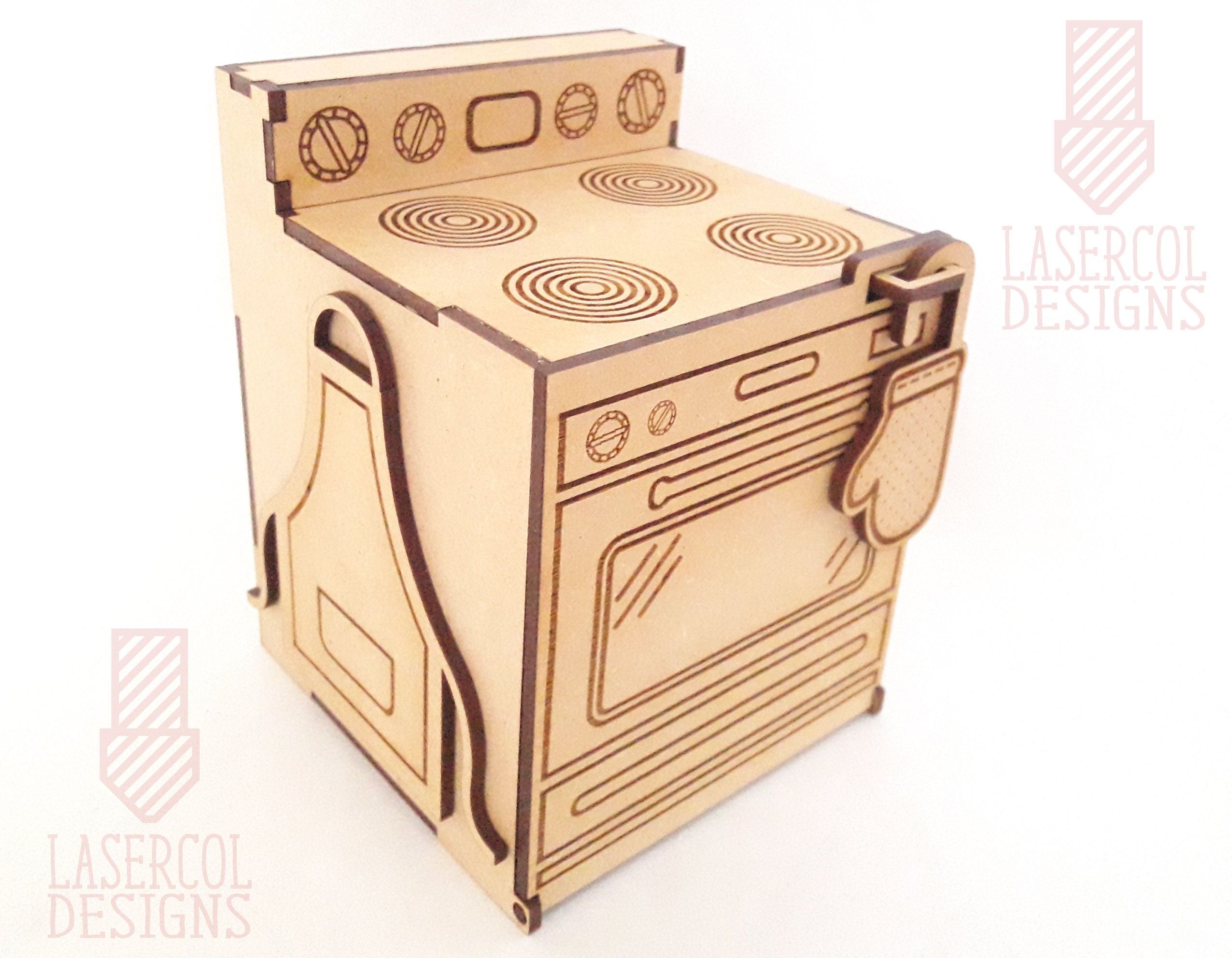 Oven Shaped Box Laser Cut Files Svgdxfpdfai Glowforge - Etsy