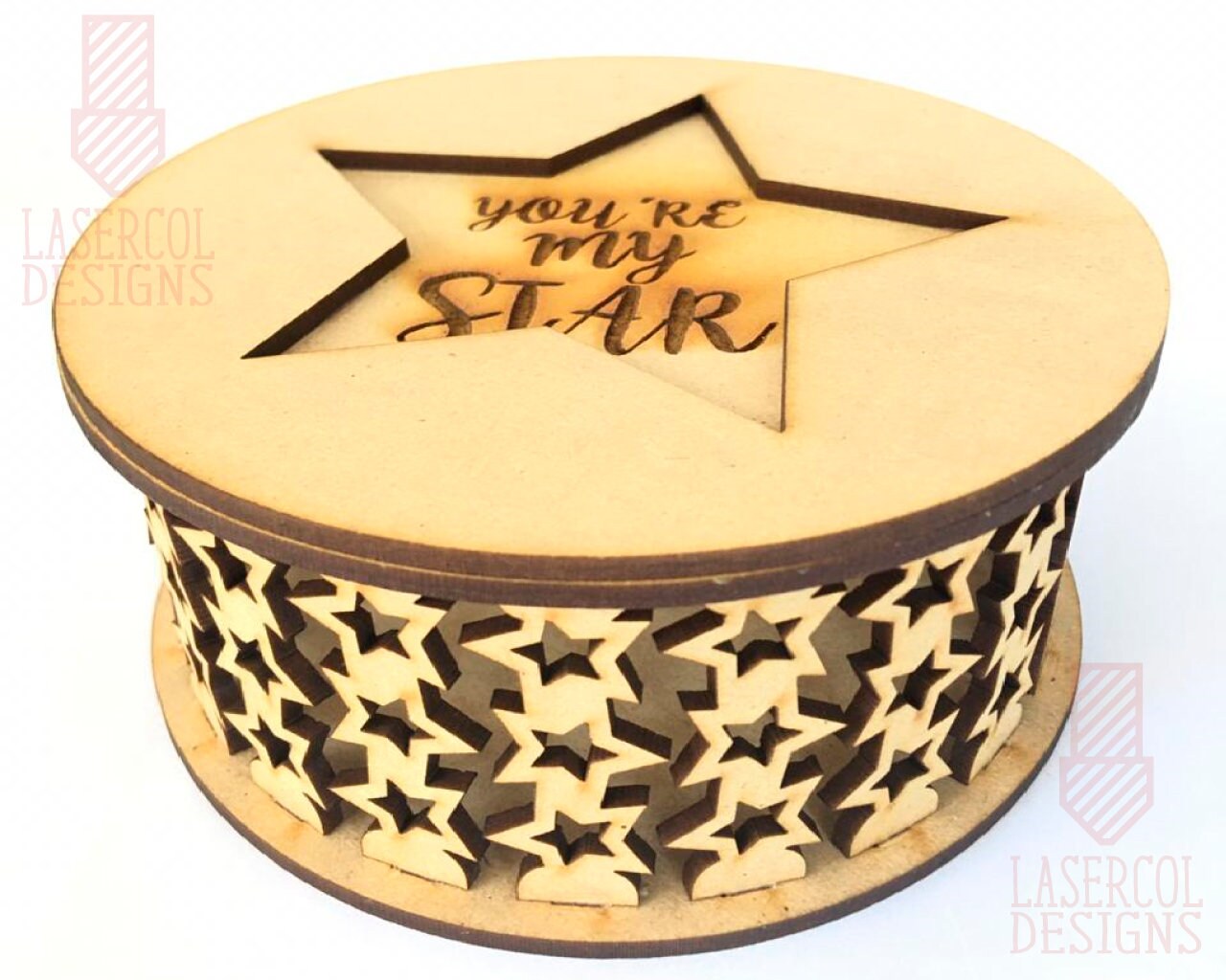 Round Box 4 Styles Laser Cut Files Svgdxfpdfai - Etsy