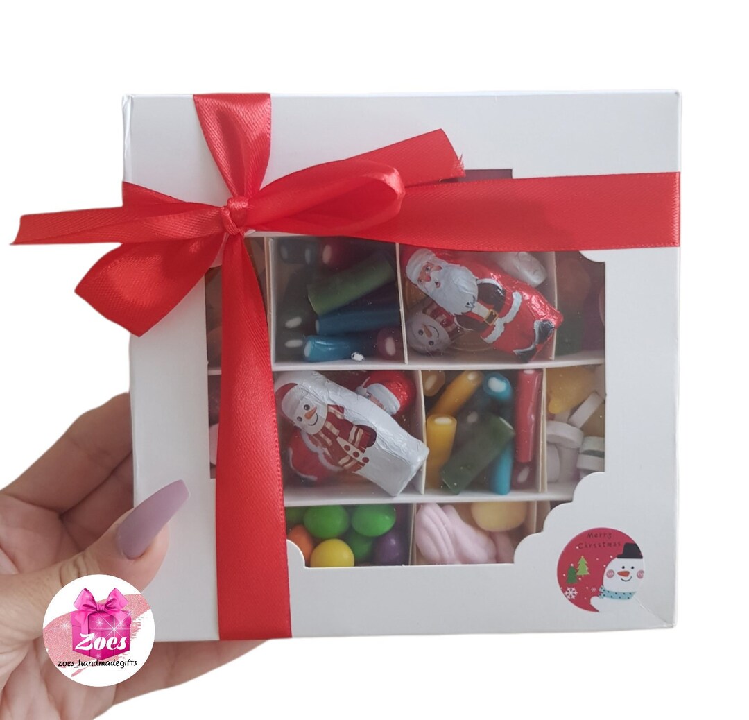 Christmas Sweet Box, Mixed Sweets and Chocolates - Etsy UK