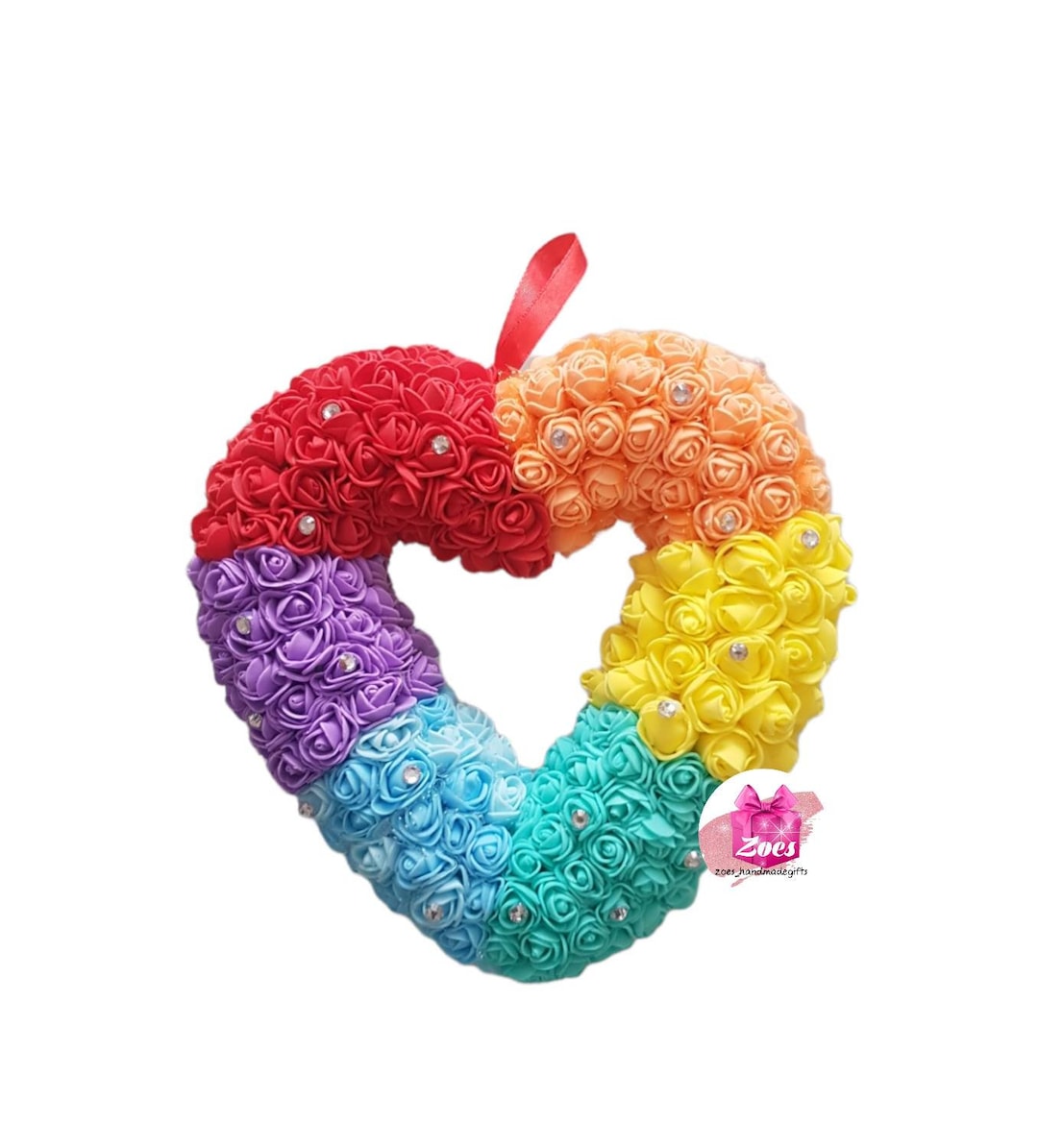 Heart Wreath From Everlasting Foam Roses - Etsy