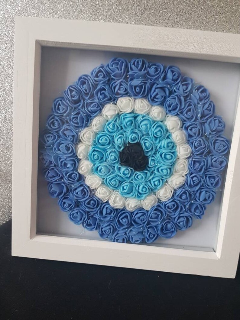 Evil Eye Protection Frame Handmade Evil Eye Nazar Boncuk - Etsy