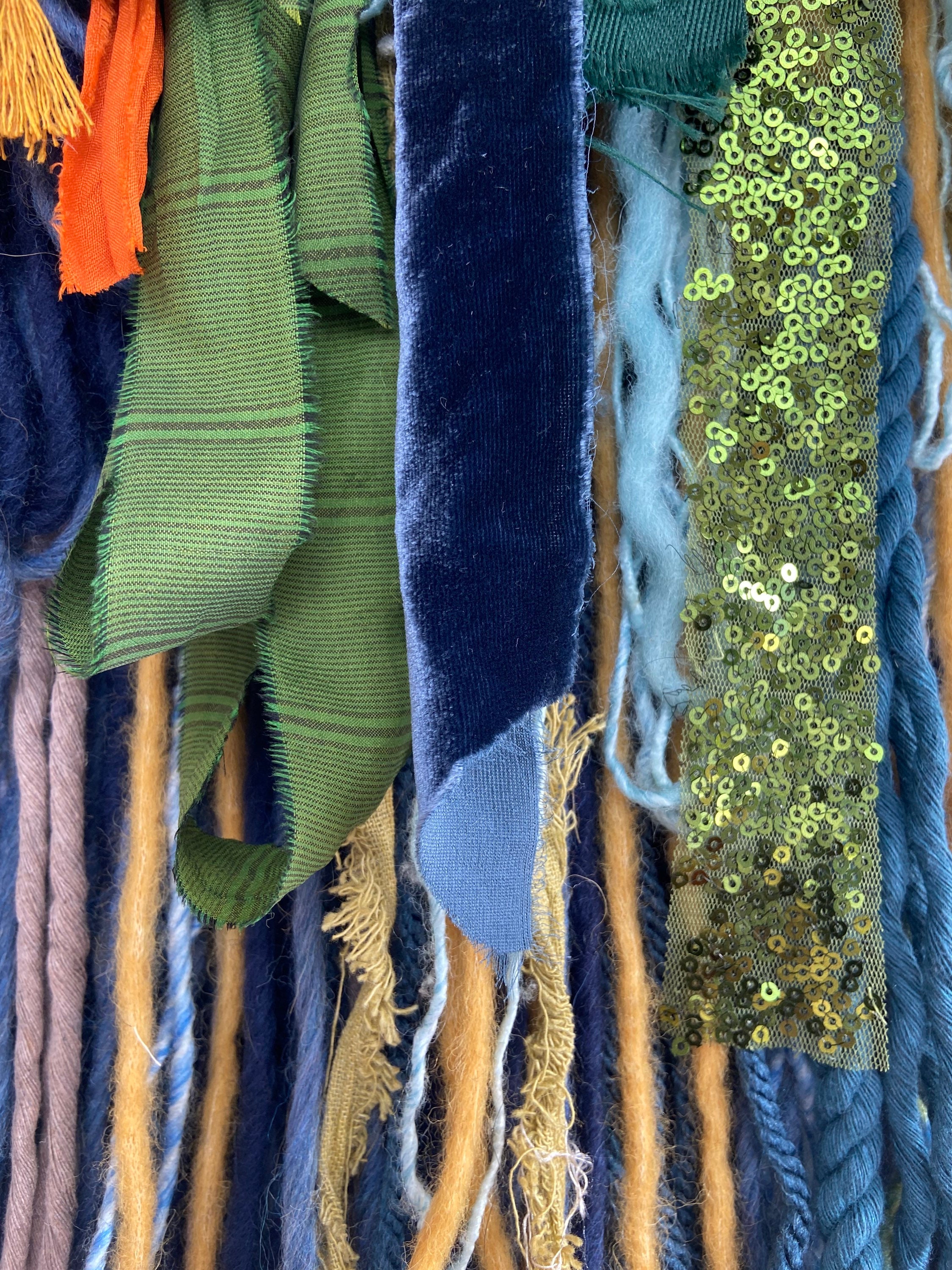 Handmade Weaving in Blue, Green, Teals - Etsy