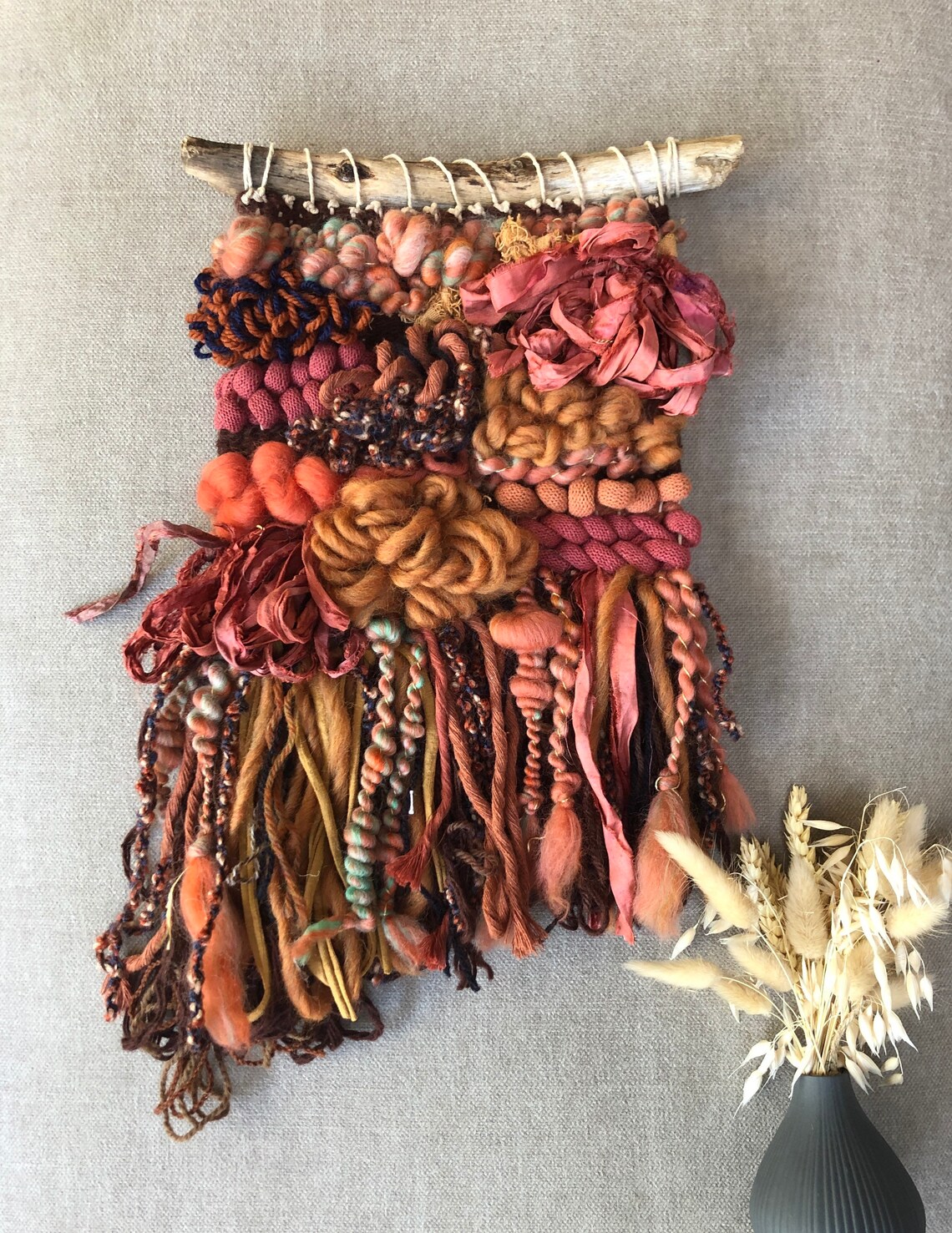 Handmade Wall Art, Modern Weaving - Etsy