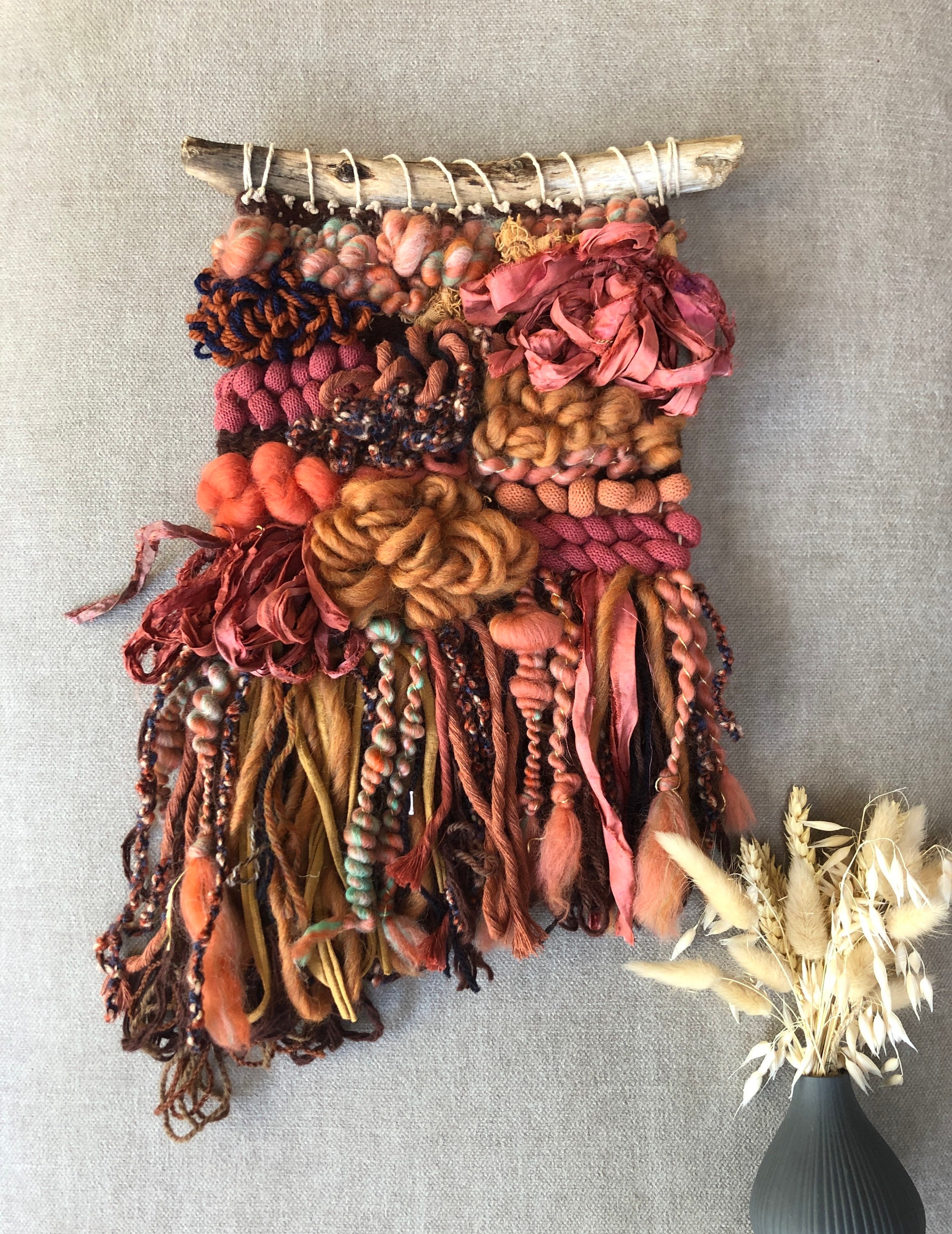 Handmade Wall Art, Modern Weaving - Etsy