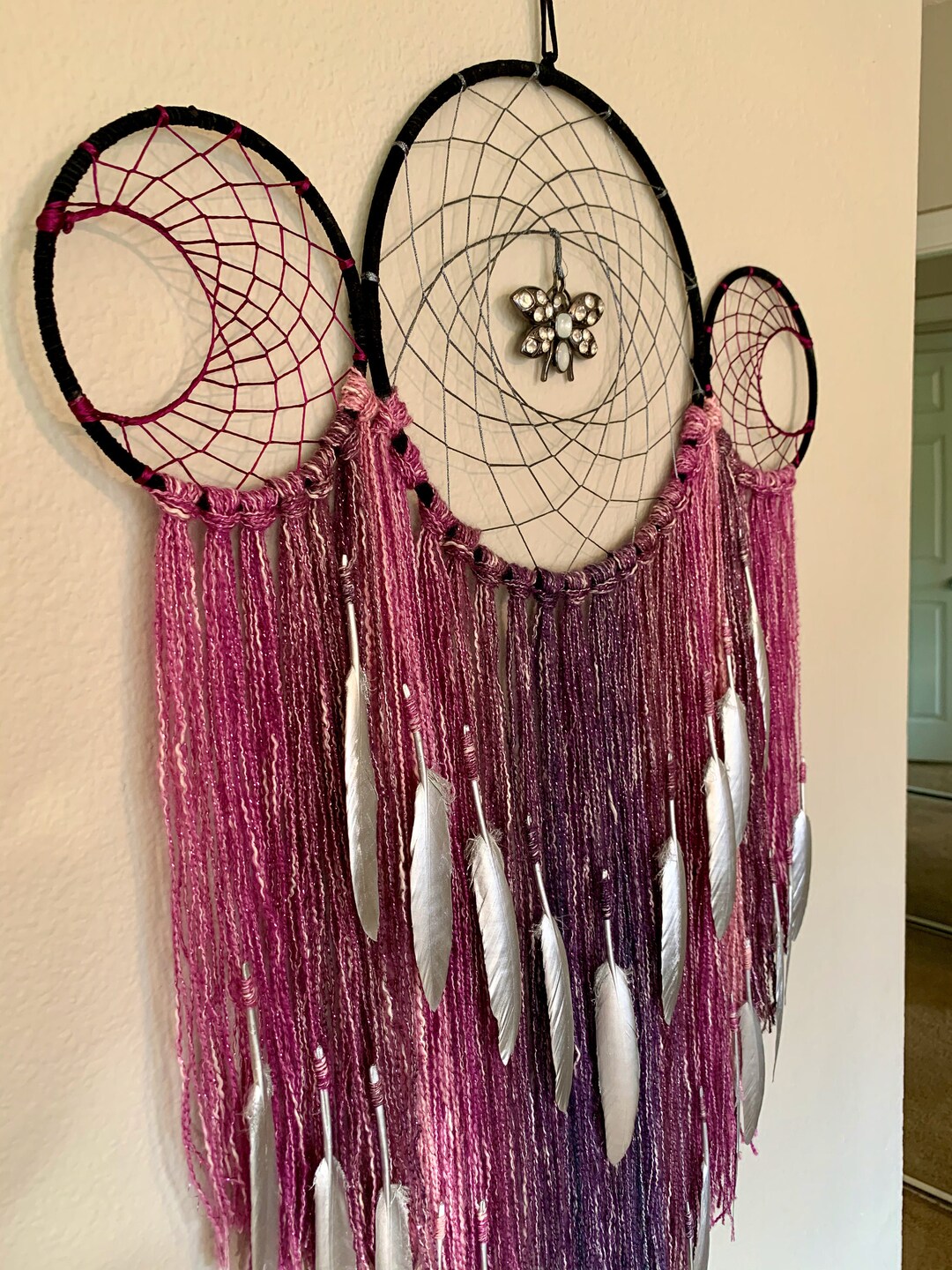 Luna Moth Moon Dream Catcher - Etsy