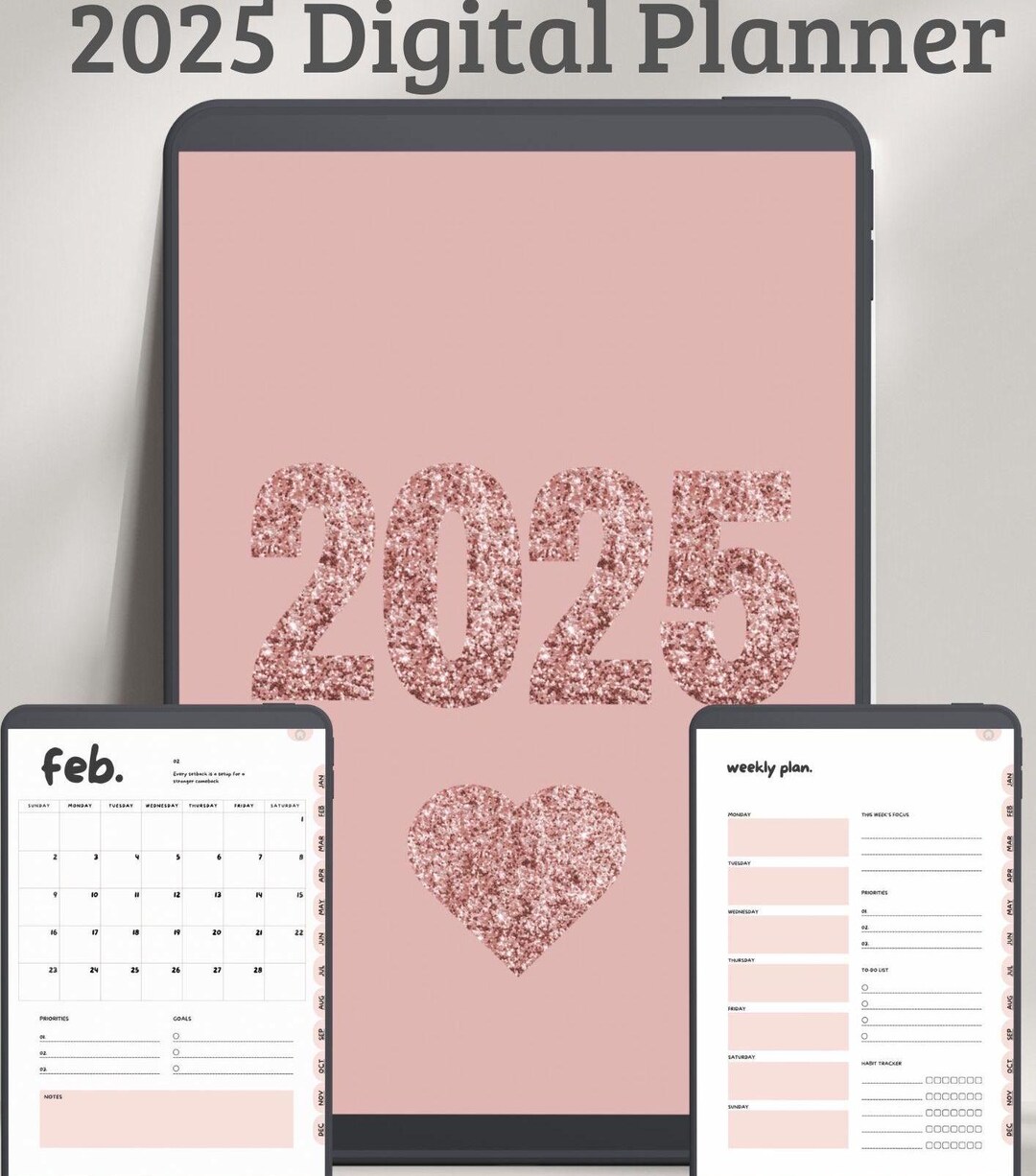 2025 Digital Planner Goodnotes Instant Download - Etsy