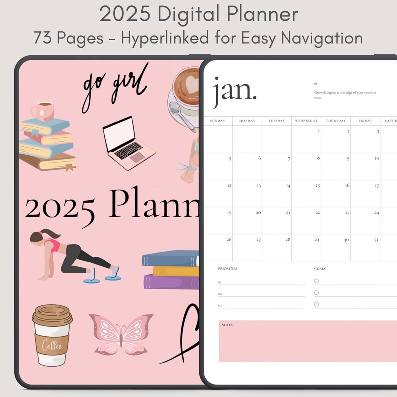 Digital Planner 2025 Goodnotes Instant Download - Etsy