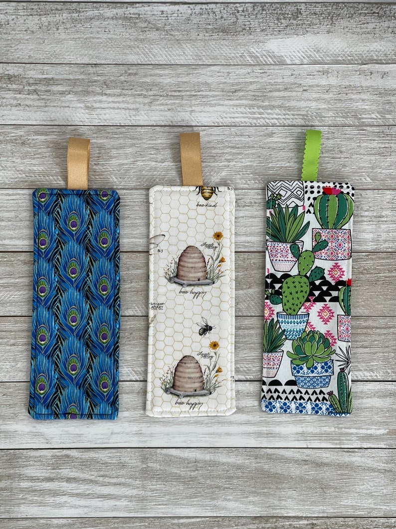 Handmade Fabric Book Marks Group 1 - Etsy