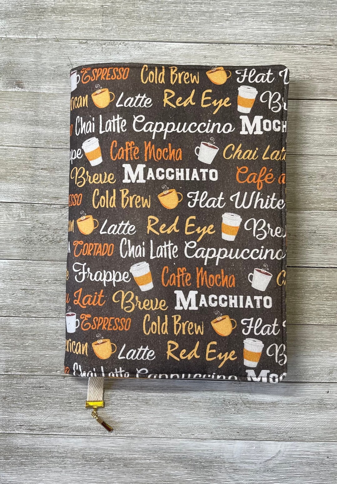 Coffee Lover (brown) Book Cover - Etsy