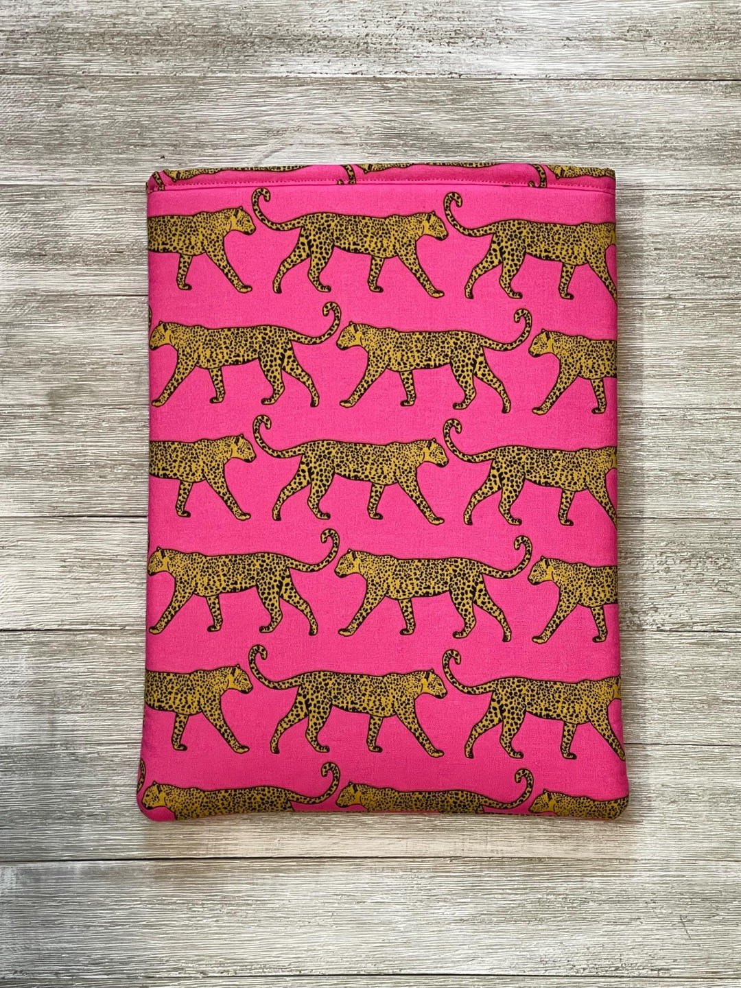 Pink Leopard Print Book Sleeve: Padded Kindle/tablet Cover - Etsy