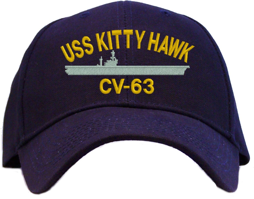 USS Kittyhawk CV-63 Embroidered Baseball Cap | Great Gift for Veteran ...