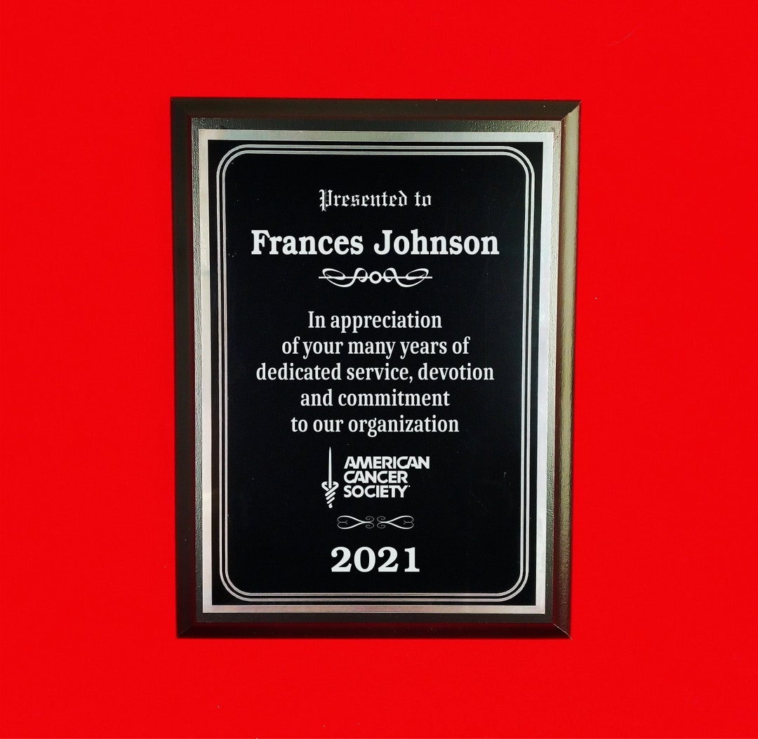 Employee Appreciation Award Plaque, Employee Plaque, Employee Gifts ...