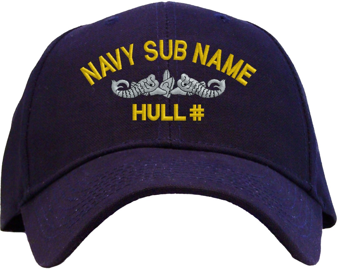 Personalized USS Naval Submarine With Name of Your Choice Embroidered ...