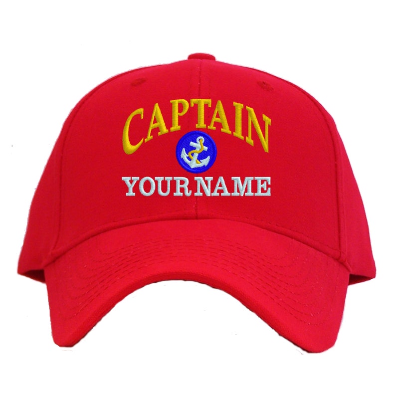 Personalized Captain Baseball Cap Embroidered with your choice - Etsy.de