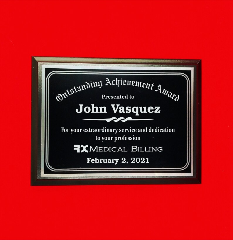 Employee Outstanding Achievement Award, Employee Plaque, Employee Gift ...